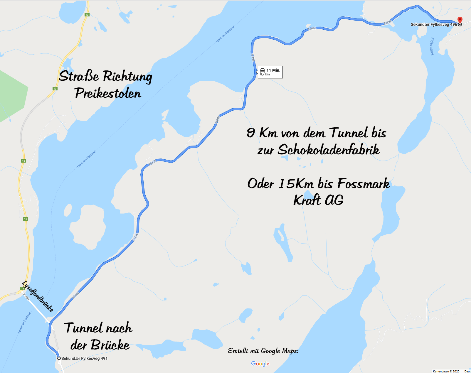 Lysefjord Geheimtipp - Mit Blick auf den Preikestolen